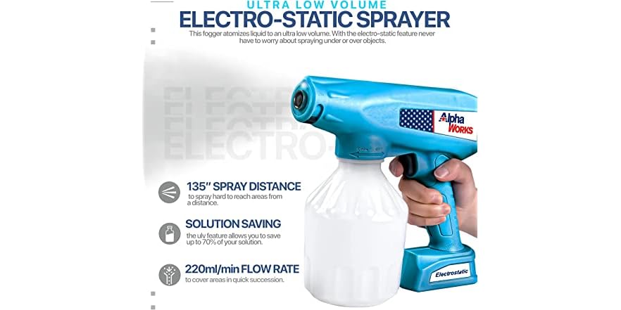 AlphaWorks Disinfecting Nano ULV Sprayer