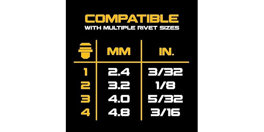 DEWALT DCF403B20V MAX XR Cordless Rivet Tool 3/16"