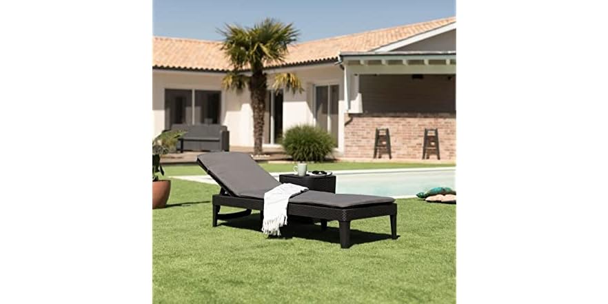 Keter Allibert Jaipur Lounger with Cushion
