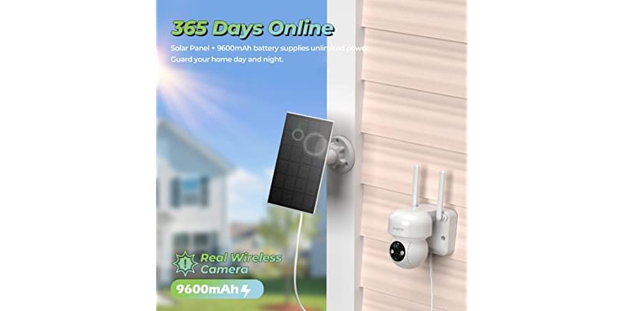 acelerar Outdoor Solar Security Camera (Open Box)