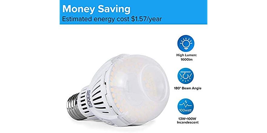 SANSI 13W LED Bulb, 4-pack, Your Choice