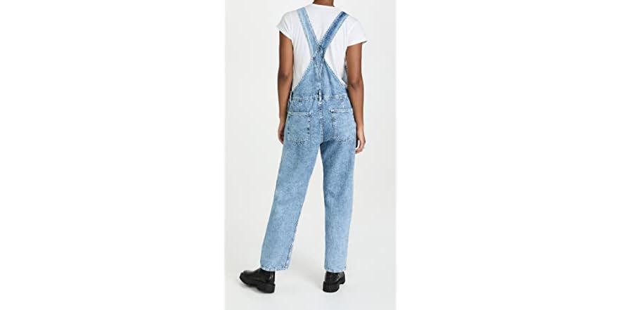 FP Ziggy Denim Overalls, Powder Blue, L