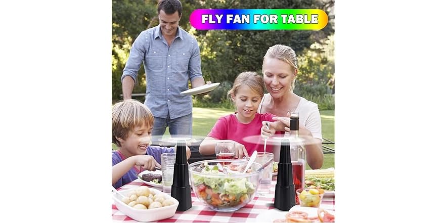 Fly Fans for Tables, 4 Pack