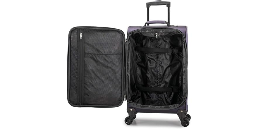 U.S. Traveler Softside Carry-On 22" Luggage, Purple