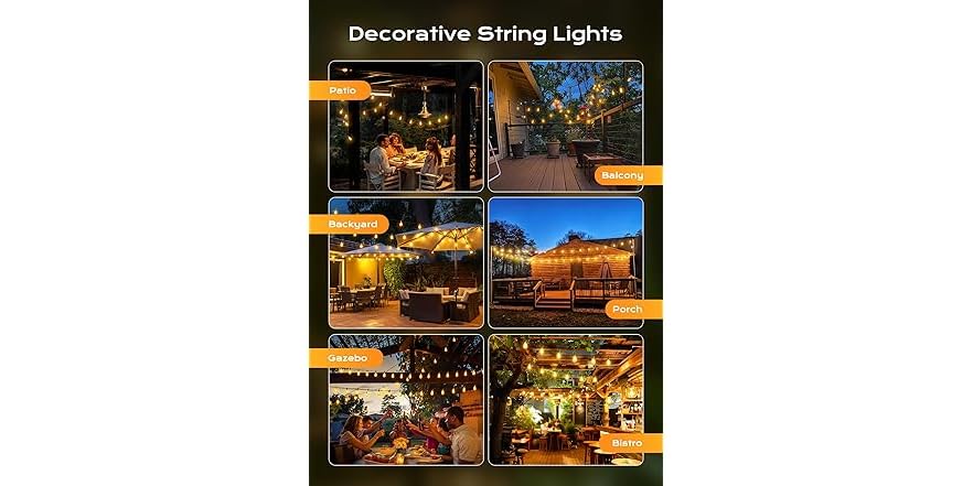 Brightown Outdoor String Lights