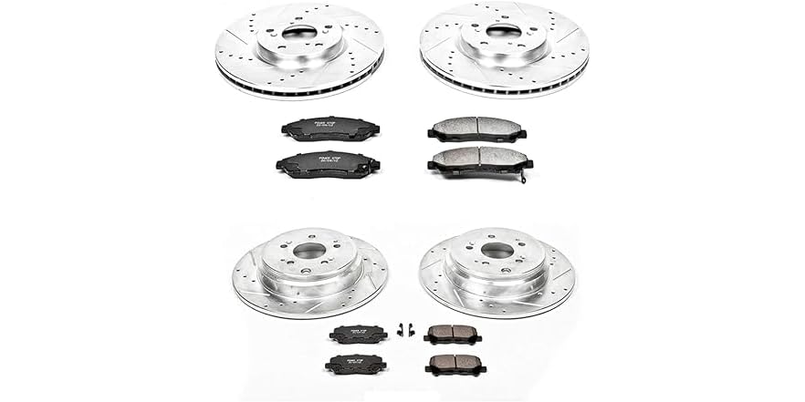 Power Stop K5369 Front and Rear Fiber Brake Kit