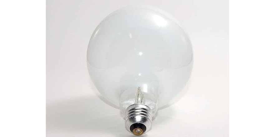 Philips 60W 120V G40 White, E26 Base