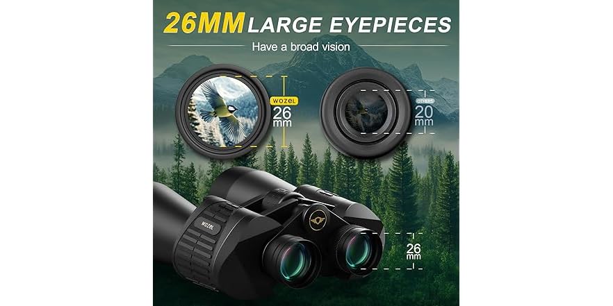 Wozel Binoculars for Adults High Powered (Open Box)