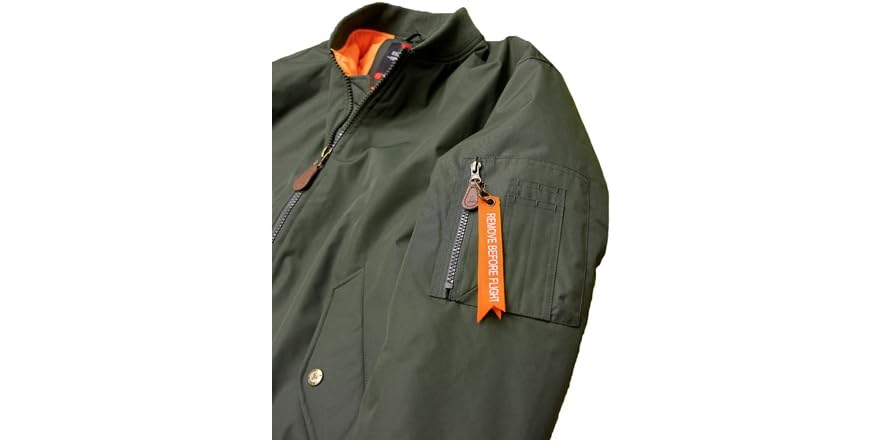 Mens Heavyweight Flight Bomber Jacket