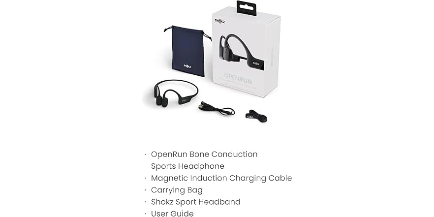 (NEW) SHOKZ OpenRun Open-Ear Bluetooth Bone Conduction Headphones (Open ...