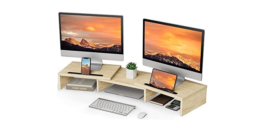 LORYERGO Dual Monitor Stand Riser