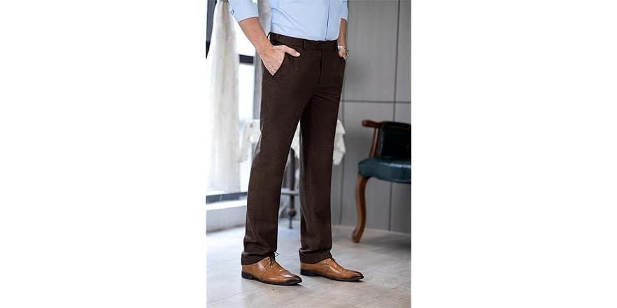 Vintage Tweed Dress Regular Fit Slacks