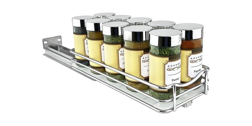 Slide Out Spice Rack Organizer
