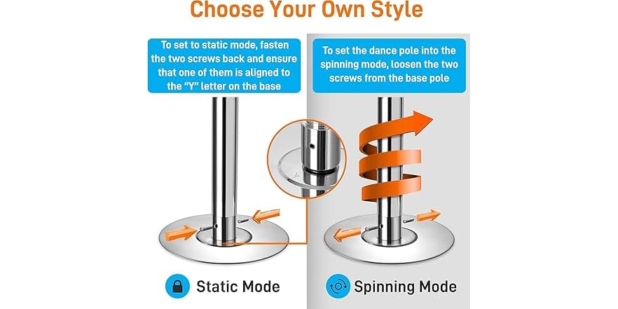 SereneLife Professional Spinning Dance Pole