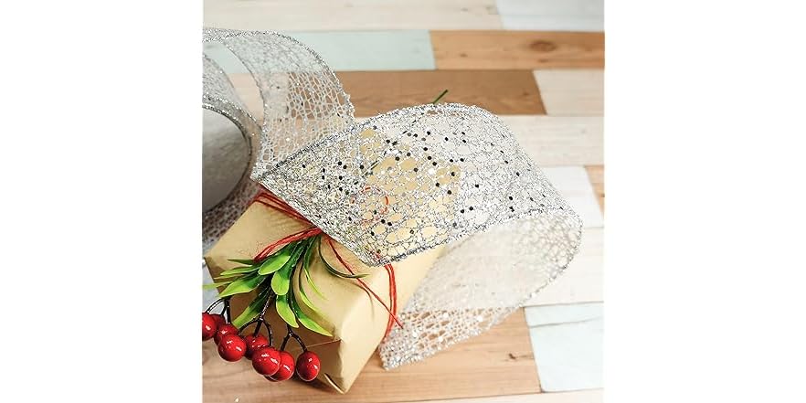 CT CRAFT LLC Sparkling Glitter Mesh Wire