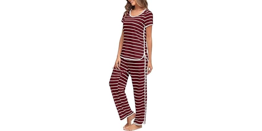 Stripe Pajamas Set Sleepwear