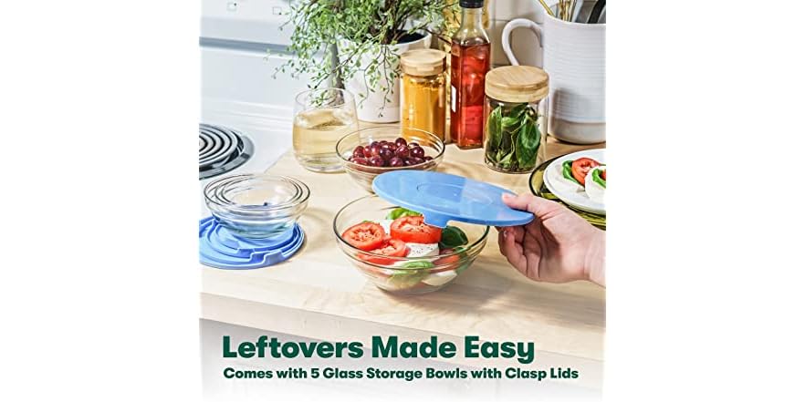 BELLA Nonstick Cookware Set with Lids