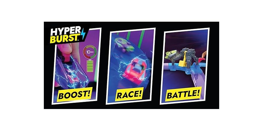 Hyper Burst Battle Racers Purple Storm Car & Launcher