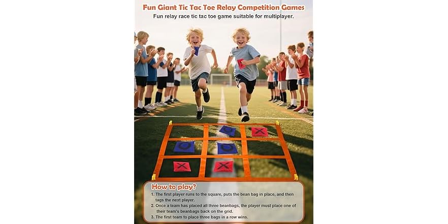 Giant Tic Tac Toe with Dart Board Game