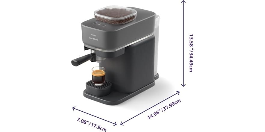 Philips Baristina Espresso Machine, Grind, Tamp & Brew