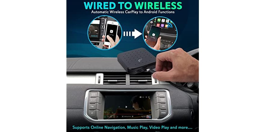 Pyle Wireless Carplay iA Box 4GB RAM