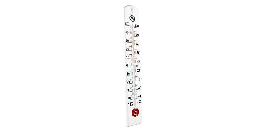 MARATHON Vertical Outdoor Thermometer