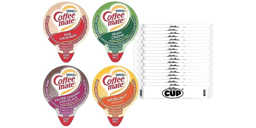 100 Ct Coffee mate Liquid .375oz Variety Pack