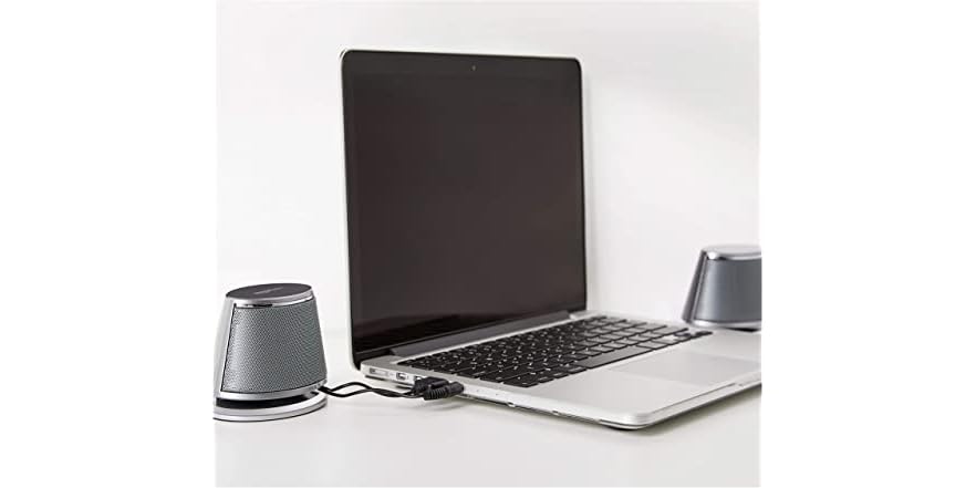 Amazon Basics USB Plug-n-Play Computer Speakers