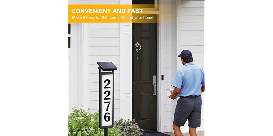 LED Lighted Address Sign