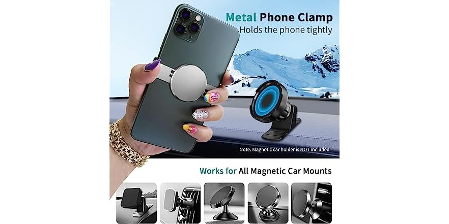 Luanke Metal Phone Clamp Magnetic Mount