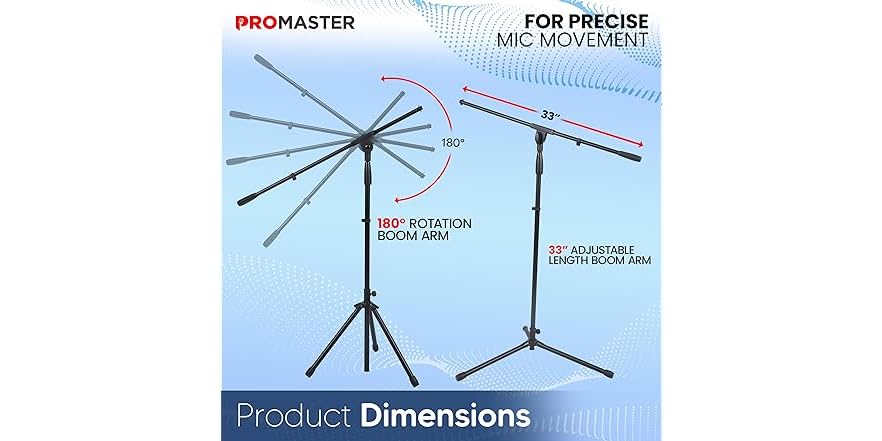 ProMaster Tripod Microphone Stand