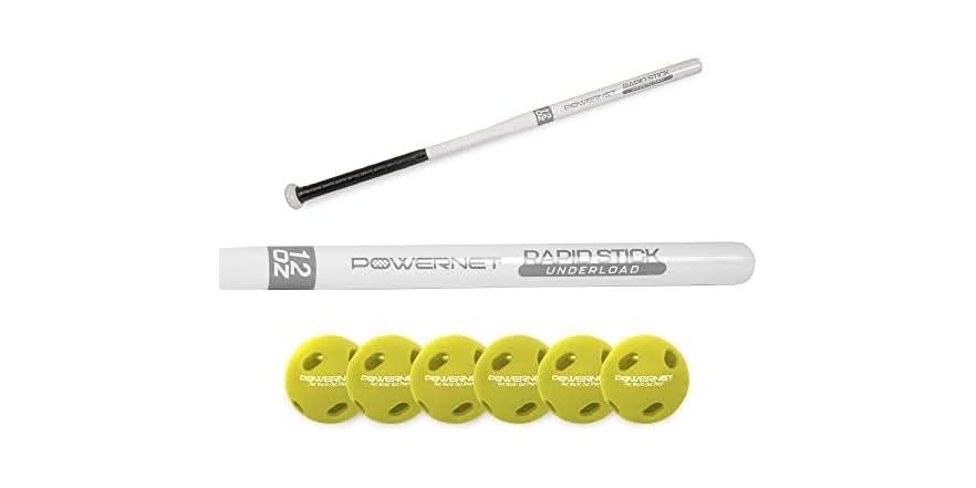 Slim Overload Training Bats + 6 Balls