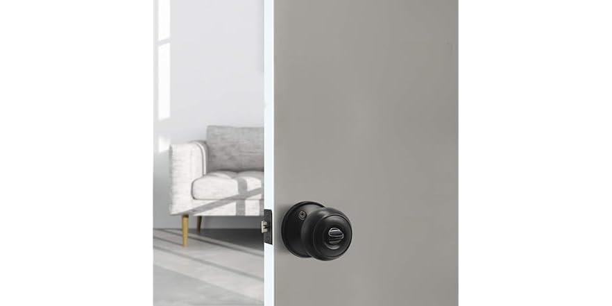 6 Pack Round Privacy Door Knob