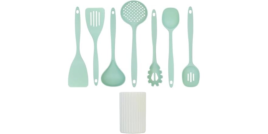 Glad Kitchen Utensils Set, 8pcs -Teal Green