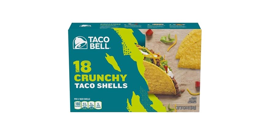Taco Bell Crunchy Taco Shells, 18 Shells