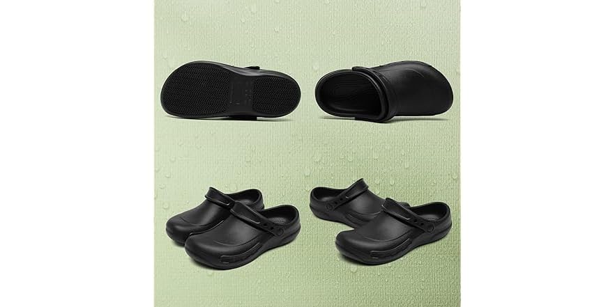 Men's Waterproof Safety Clogs With Strap