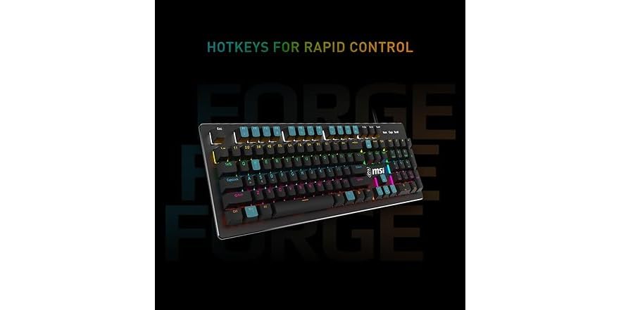 MSI Forge GK300 Combo Gaming Keyboard & Mouse Set