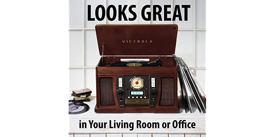 Victrola Aviator 8-in-1 Bluetooth Record Player
