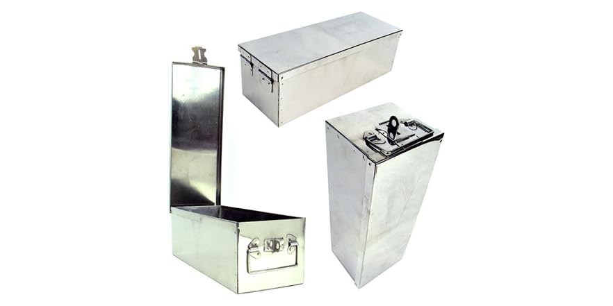 Oversized 12 inch Metal Storage Lock Box