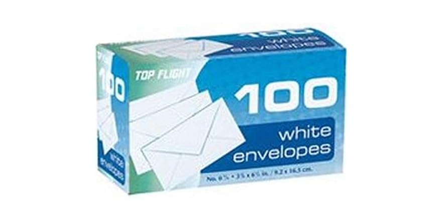 Top Flight Boxed Envelopes, Pack of 100