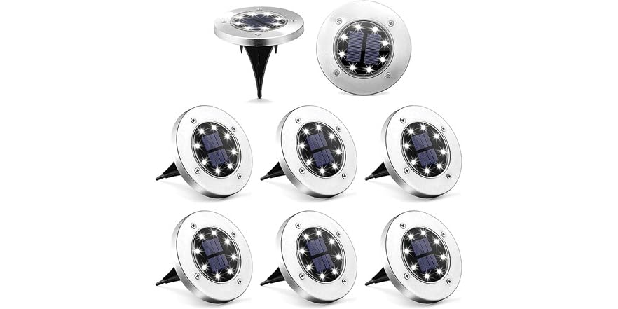 8-Pack Solar outdoor Lights