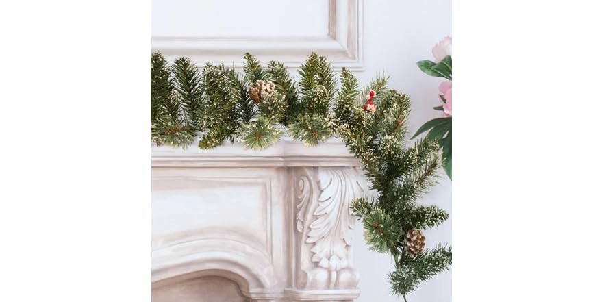 Astella CG100 6- Foot Snow Cashmere Pine Garland