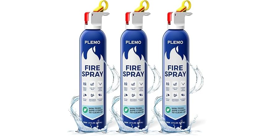 (3 Pack) PLEMO Fire Extinguisher | F62N