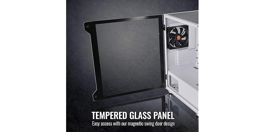 Thermaltake S100 Snow Micro ATX Mini Tower Case with 120mm R (Open Box)