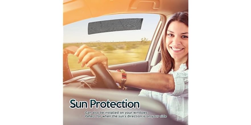 Zone Tech 2 Pack Cling On Car Sun Shade