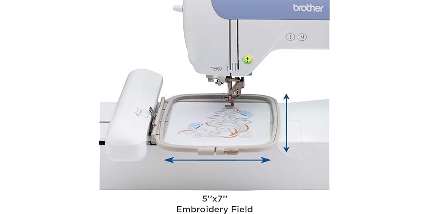 Brother Embroidery Machine PE800, 138 Built-in Designs, 5" x 7" Hoop ...