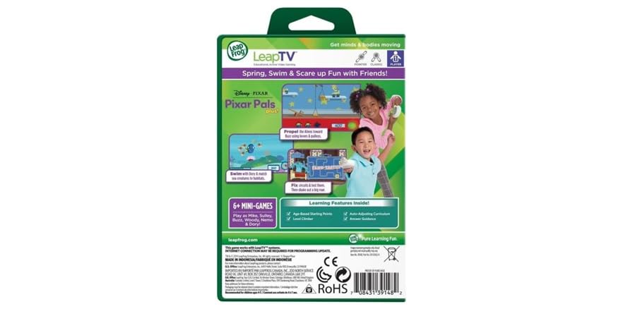 LeapFrog LeapTV + Disney Pixar Pals Plus Game Bundle