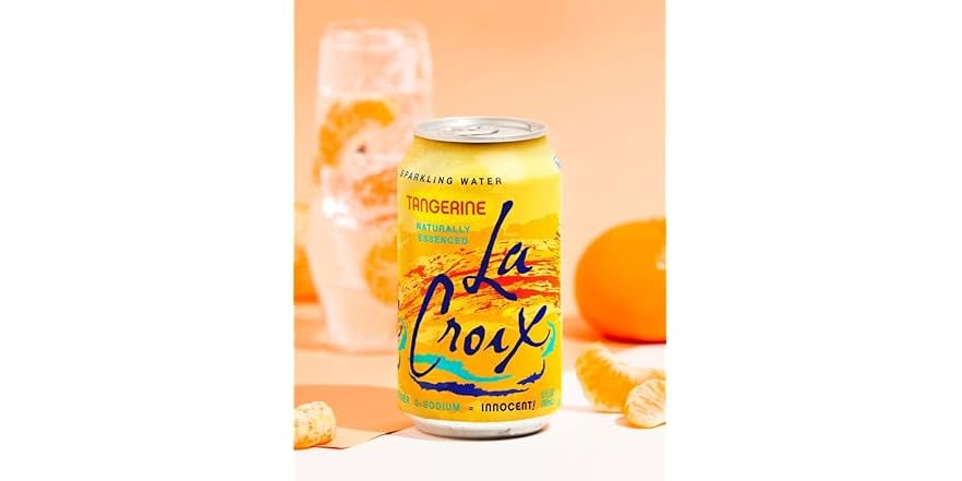 La Croix, Tangerine Sparkling Water, 12 oz, (pack of 12)