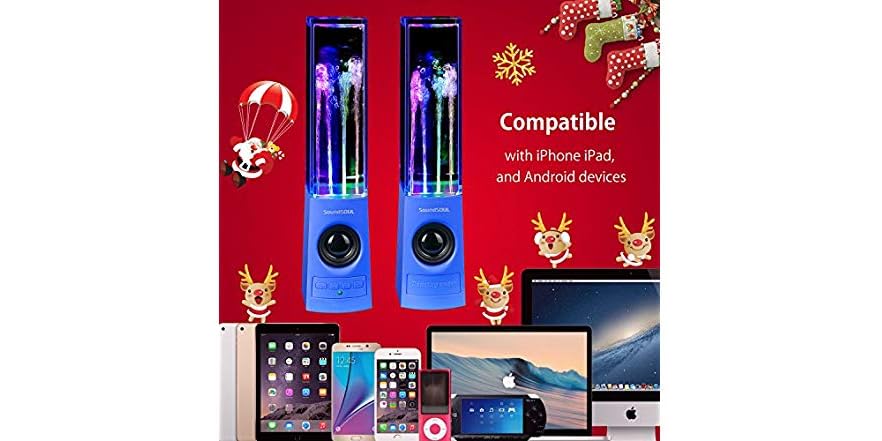 SoundSOUL Bluetooth Water Dancing Speakers - Pair