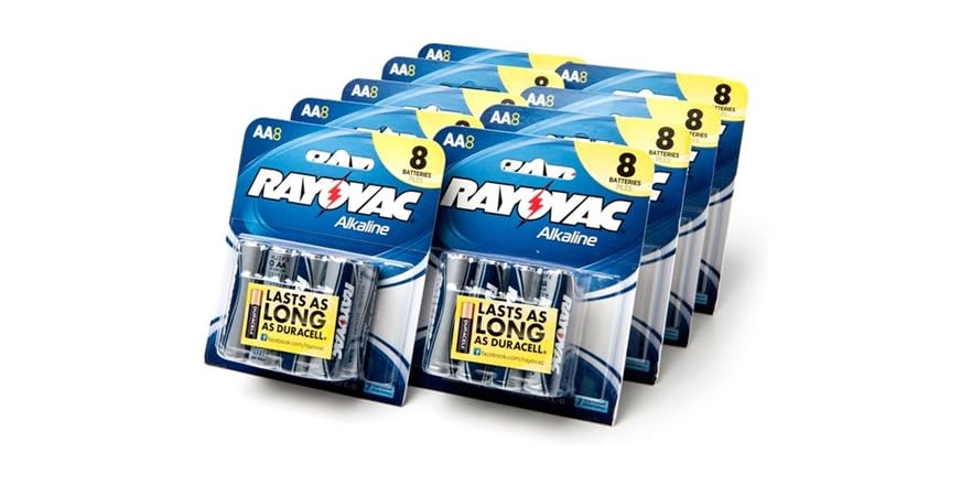 Rayovac AA Alkaline Batteries - 72 Pack